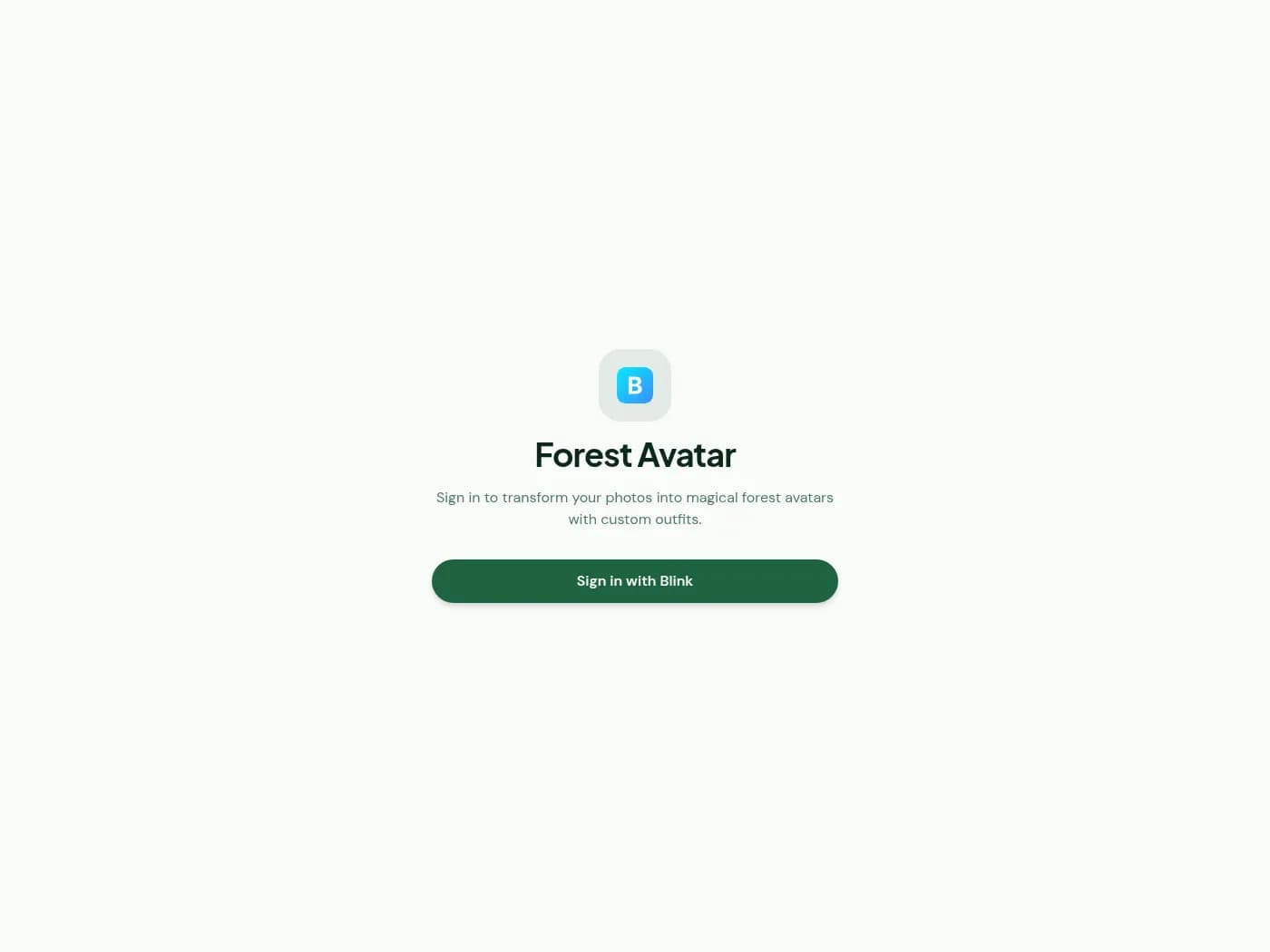 Forest Avatar Customizer