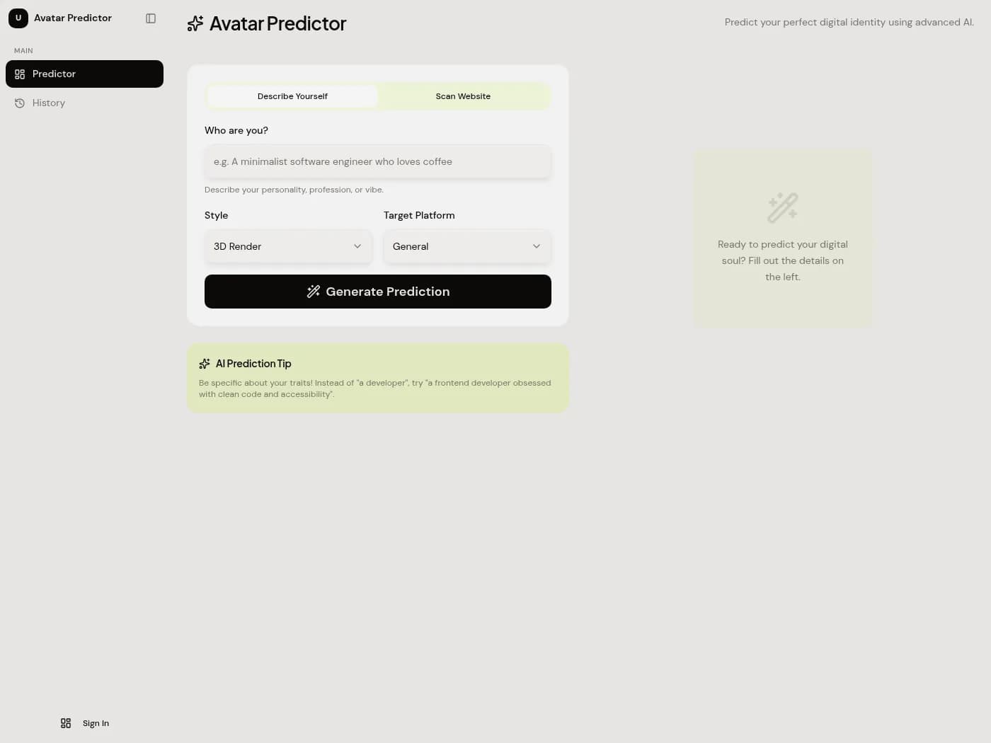 Universal Avatar Predictor