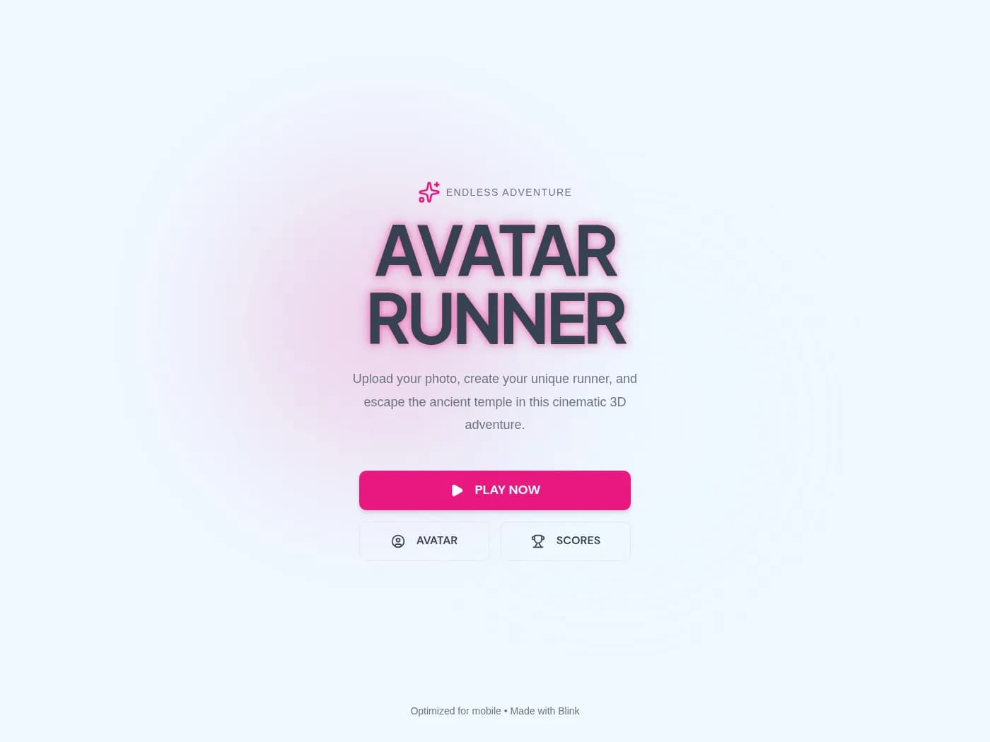 Avatar Runner Web Game