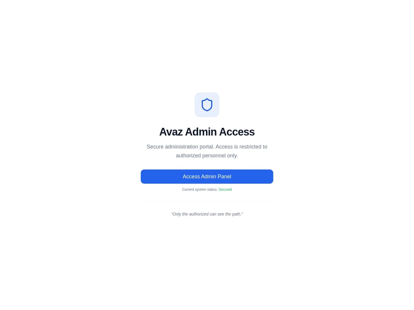 Avaz Admin Access