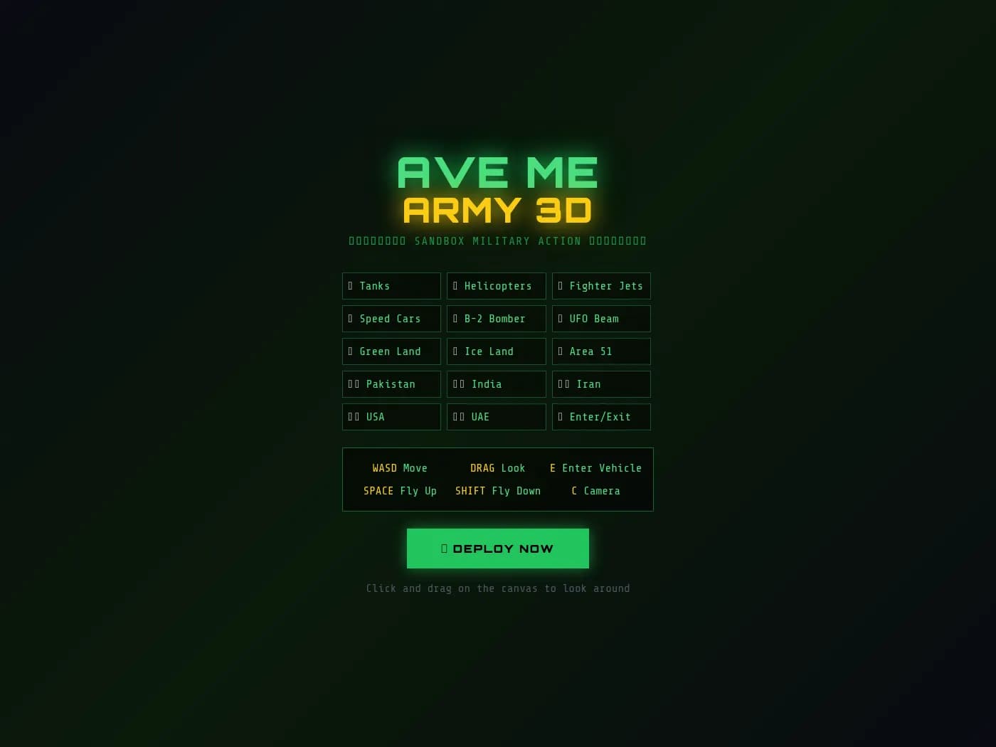 AVE Me Army 3D