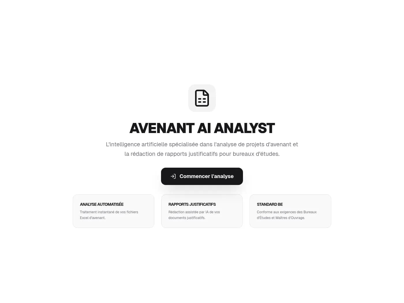 Avenant AI Analyst