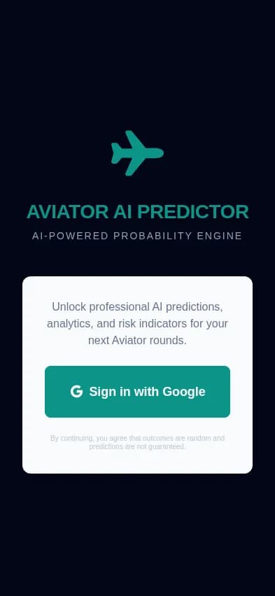 Aviator AI Predictor