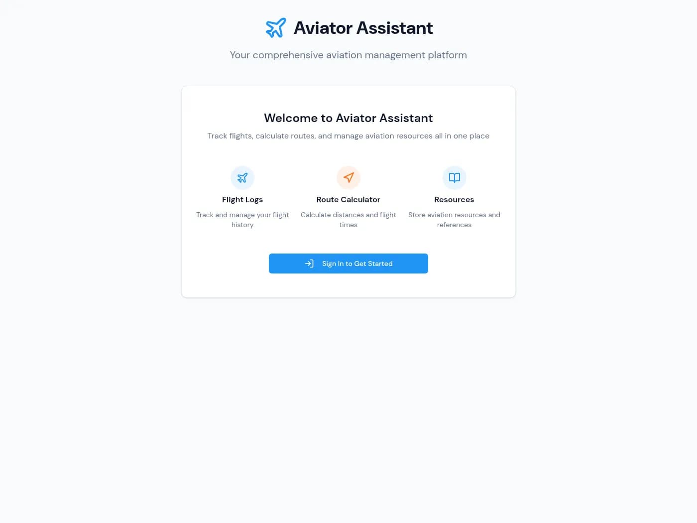 Aviator Assistant