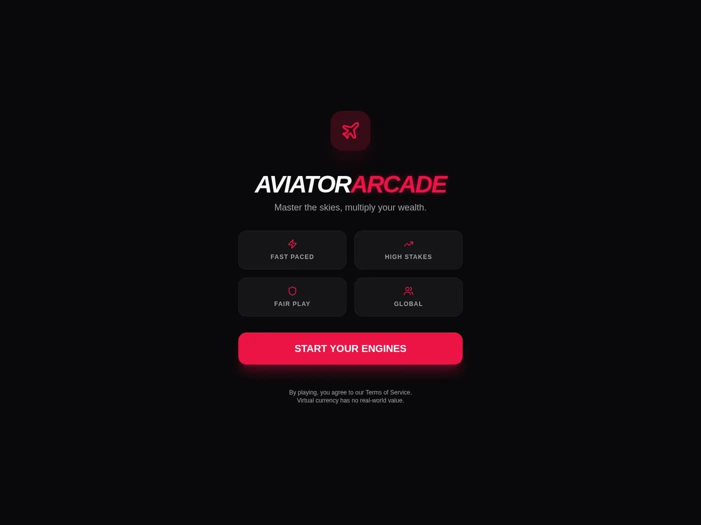 Aviator Arcade Game