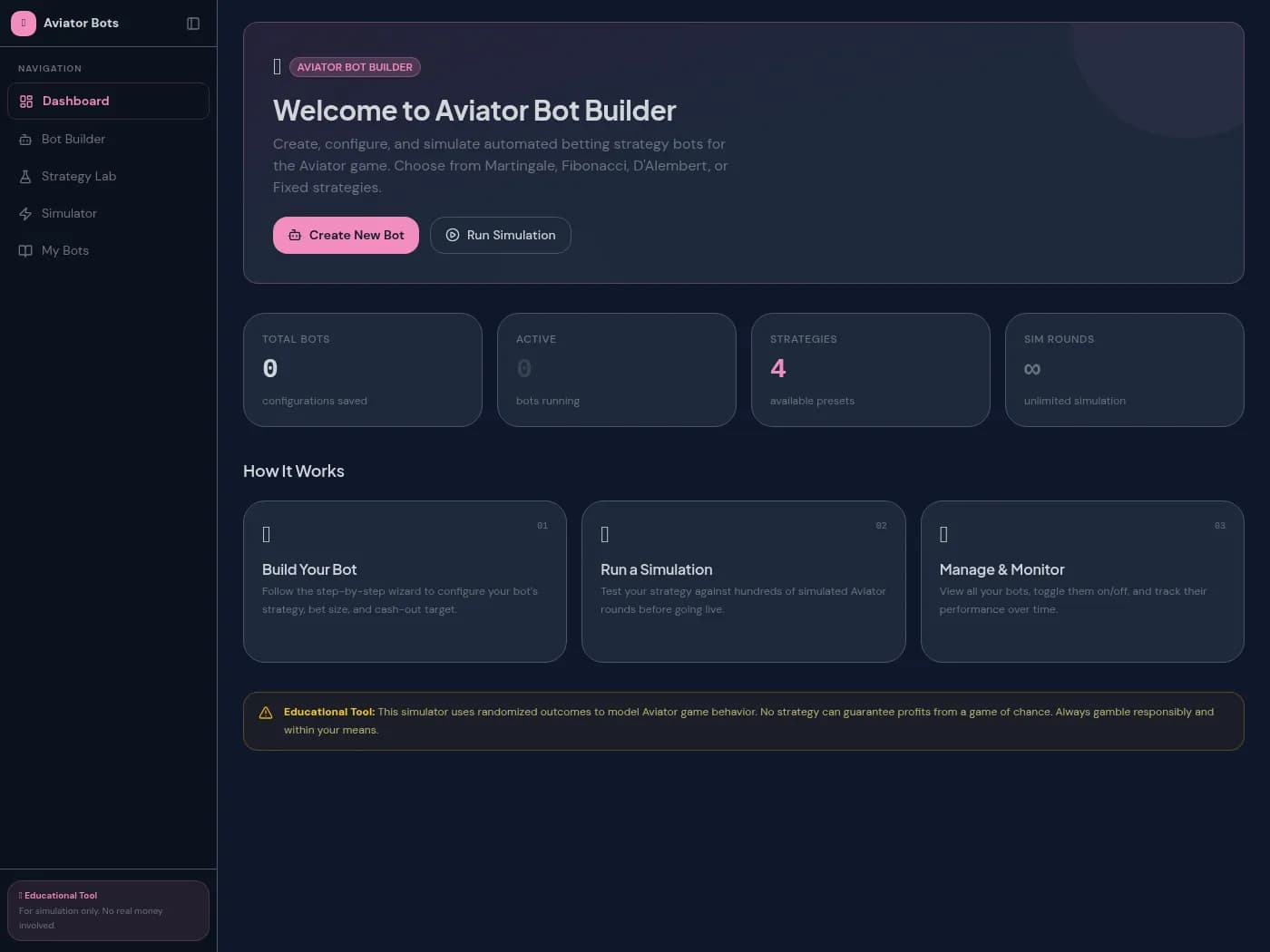 Aviator Bot Builder