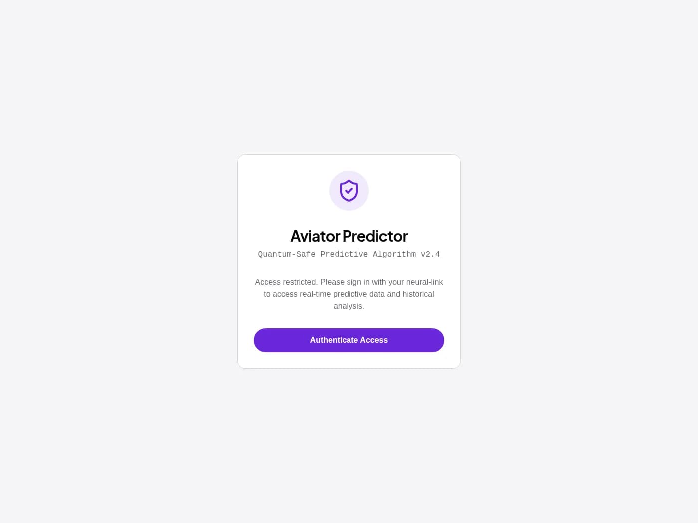 Aviator Crash Predictor