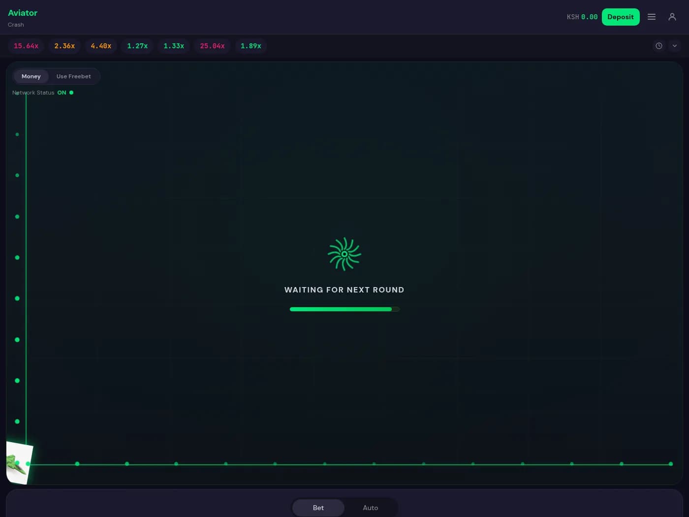 Aviator Crash Game UI
