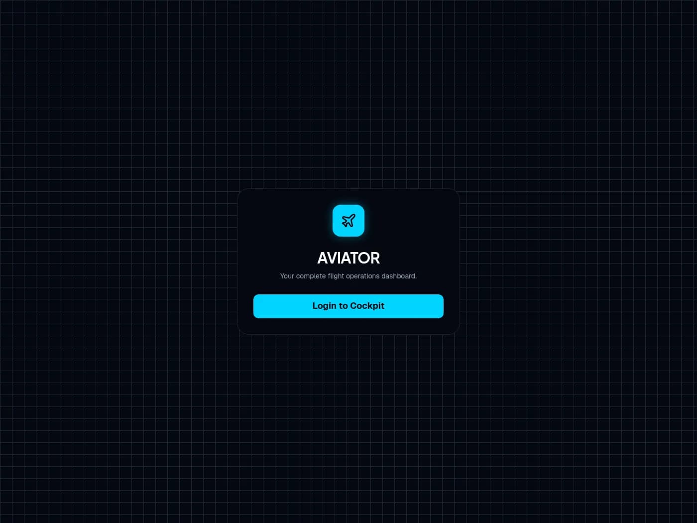 Aviator Dashboard