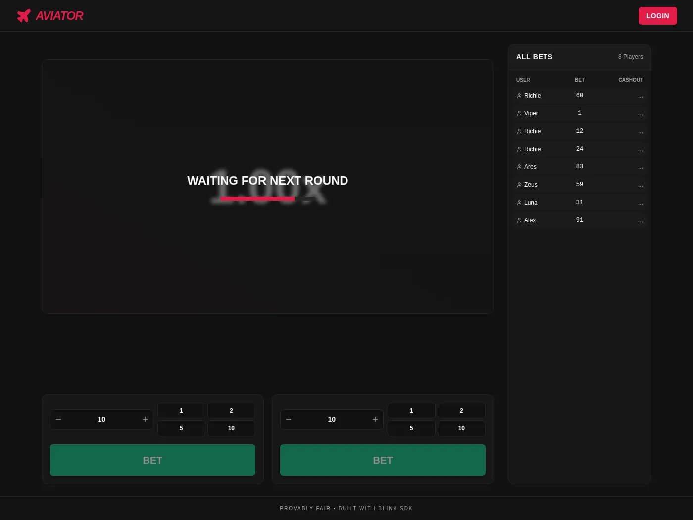 Aviator Game Clone