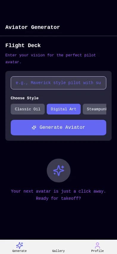Aviator Generator