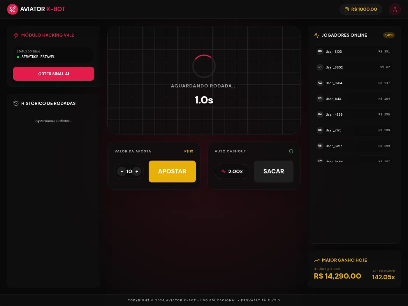 Aviator Hack Bot