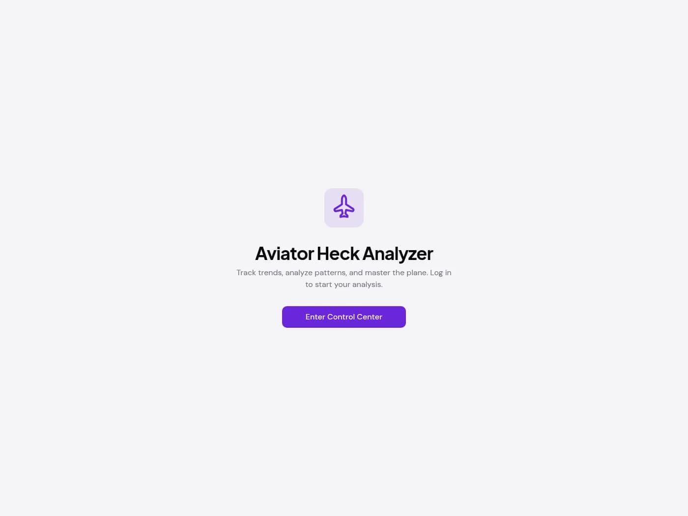 Aviator Heck Analyzer