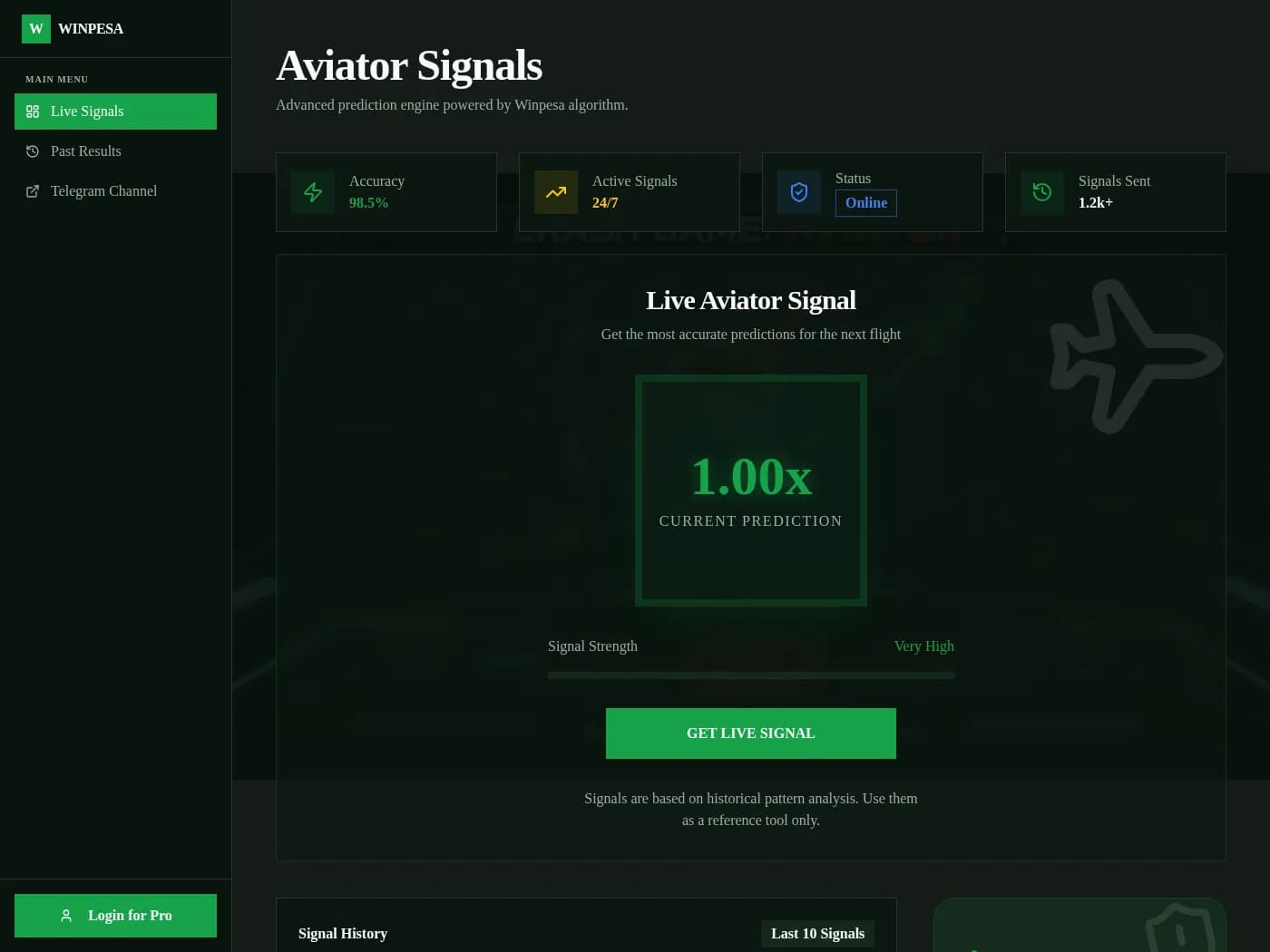 Winpesa Aviator Signals
