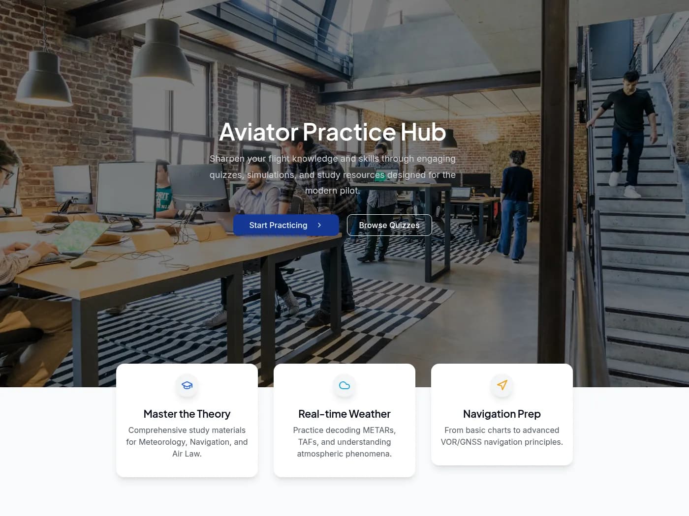 Aviator Practice Hub