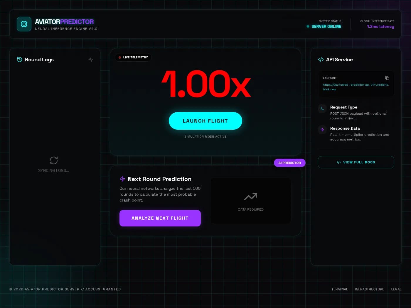 Aviator Predictor Server