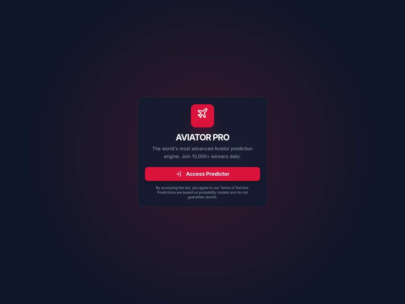 Aviator Predictor Bot