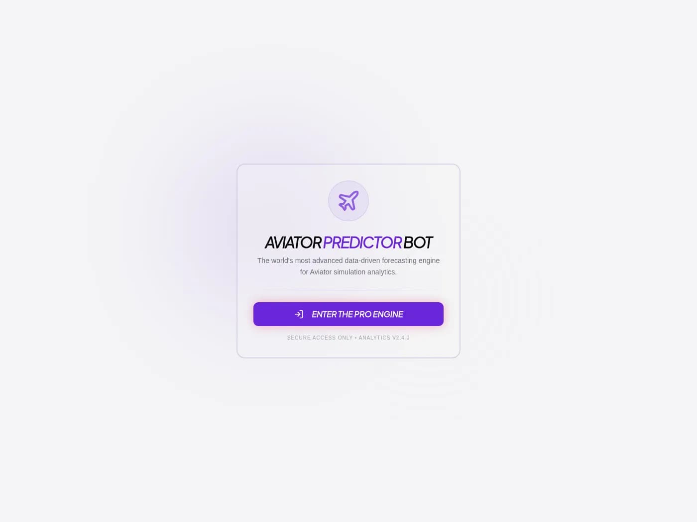 Aviator Predictor Bot