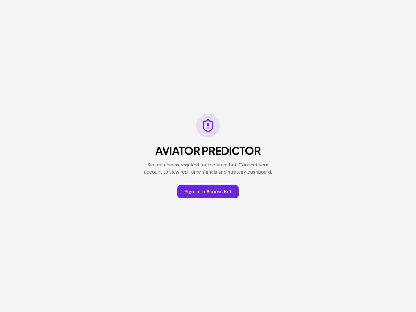 Aviator Predictor Bot