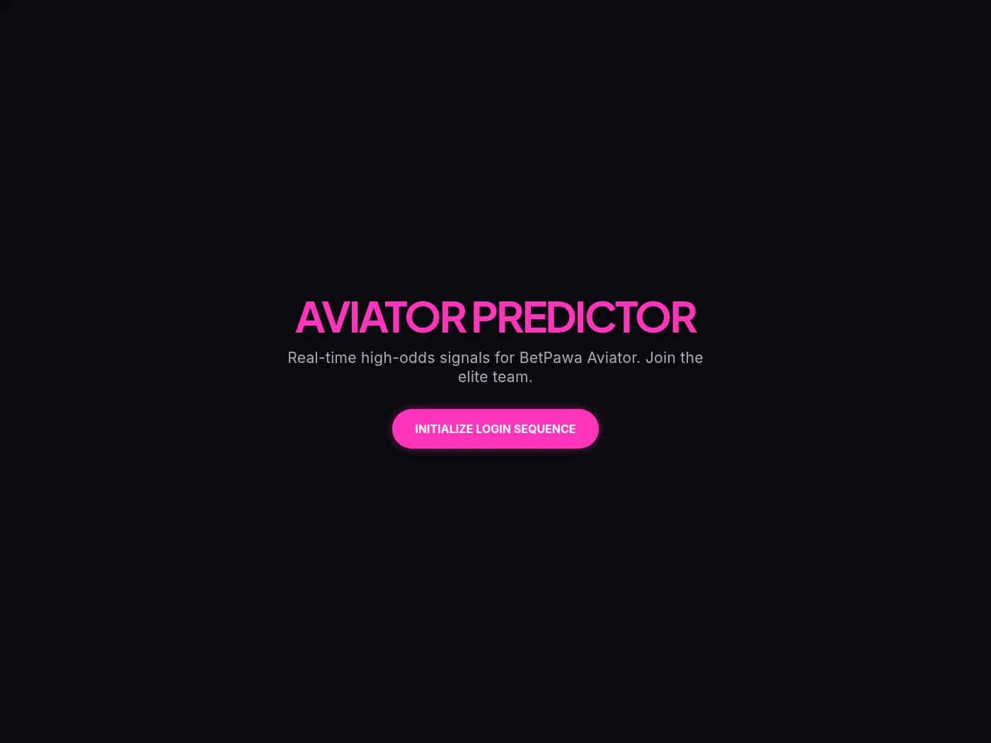 Aviator Predictor Bot