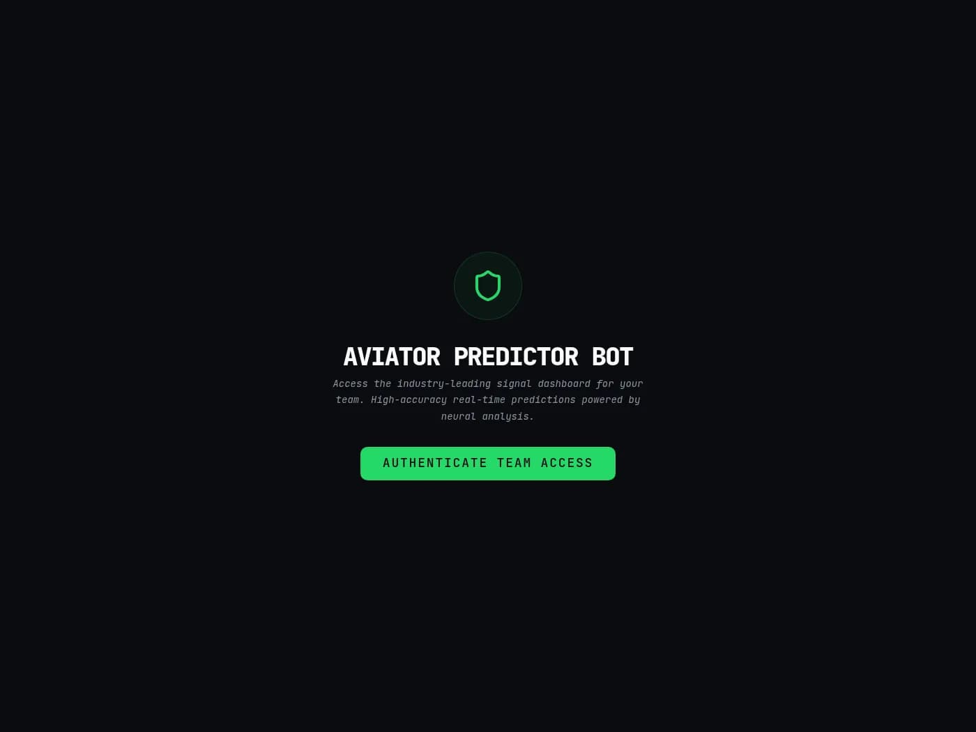 Aviator Predictor Bot