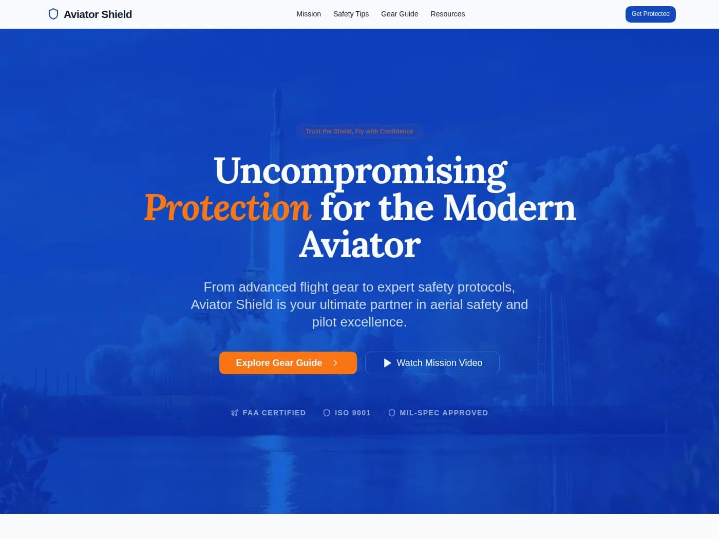 Aviator Shield Web
