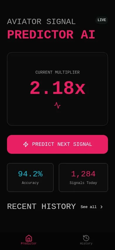 Aviator Signal Predictor