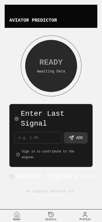 Aviator Signal Predictor