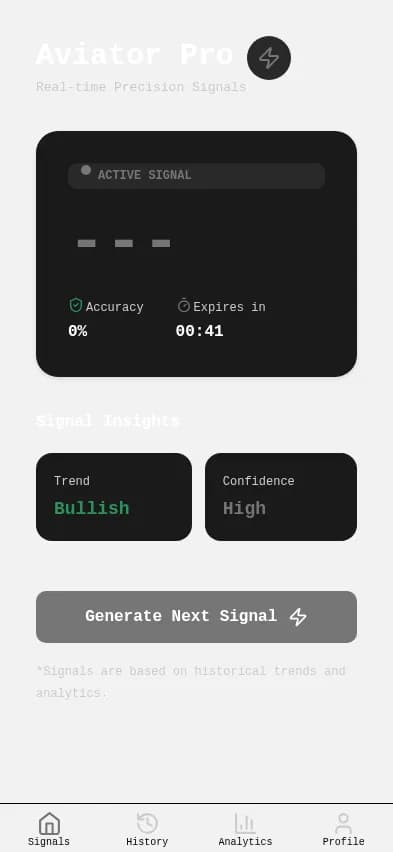 Aviator Signal App