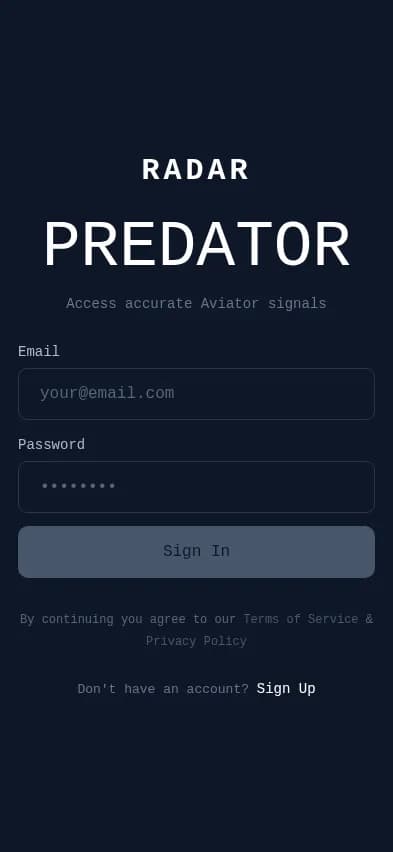 Aviator Signal Predator