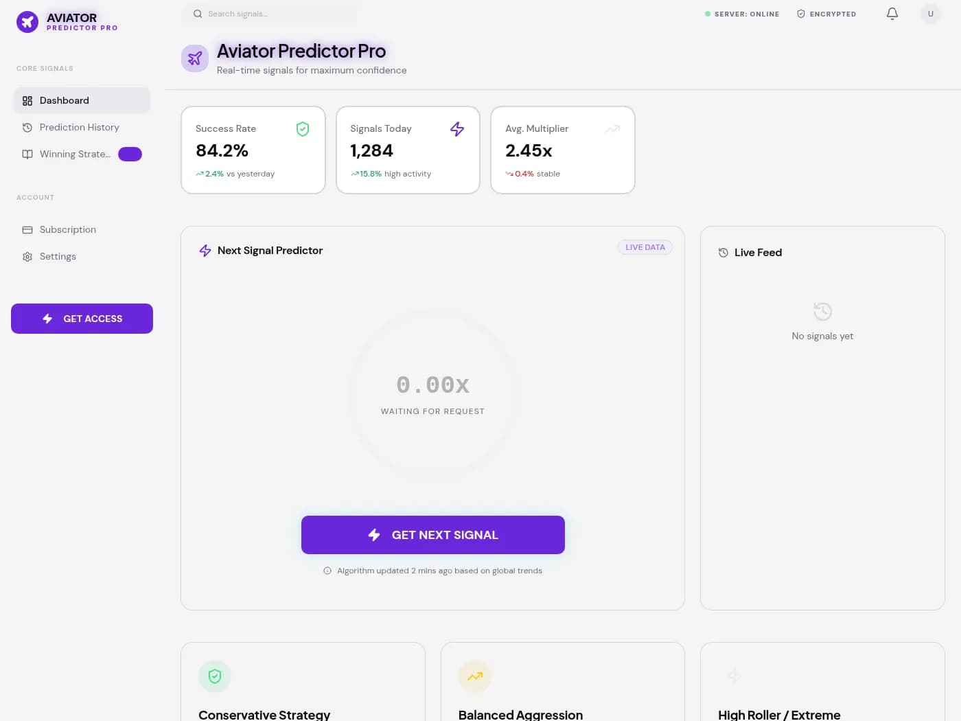 Aviator Signal Predictor