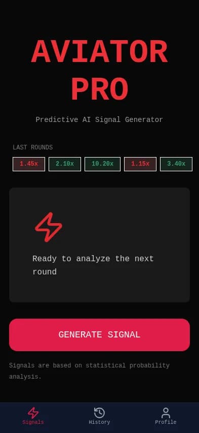 Aviator Signal Generator