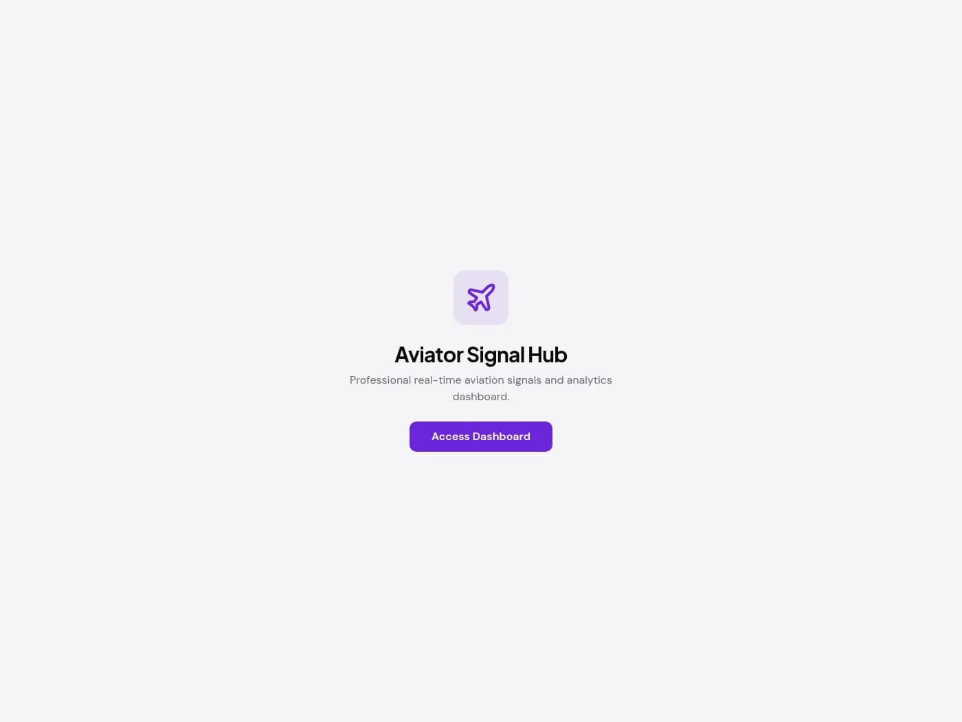 Aviator Signal Hub