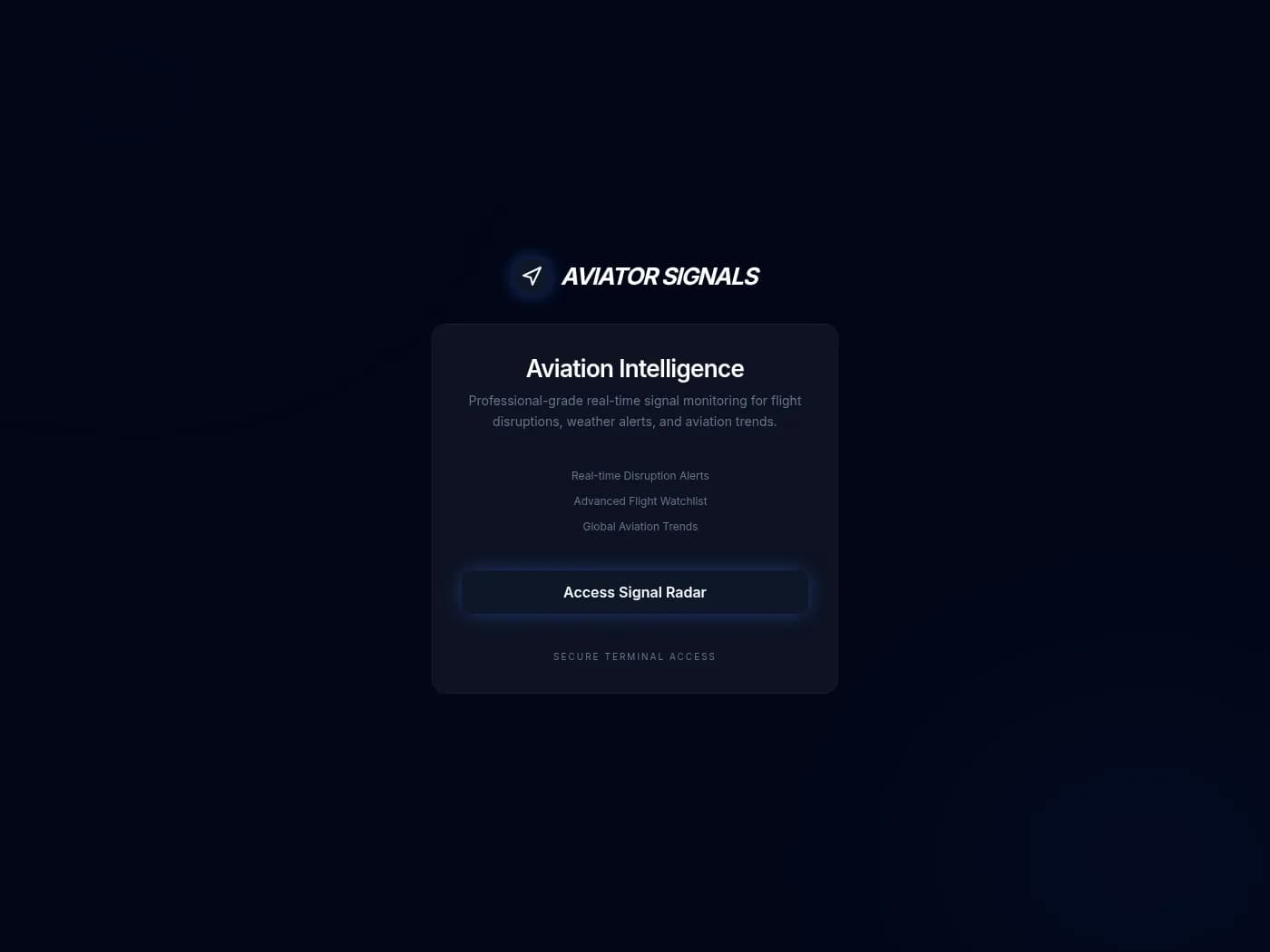 Aviator Signals