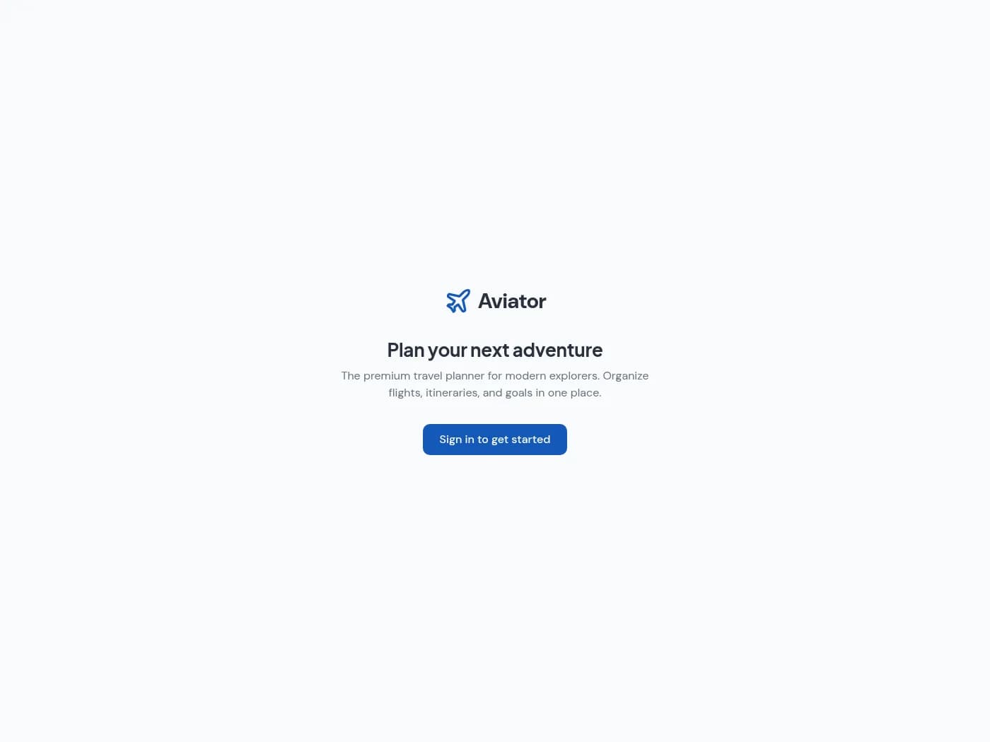 Aviator Travel Planner