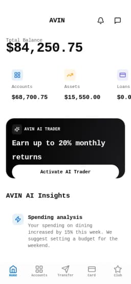 AVIN Neo-Bank App