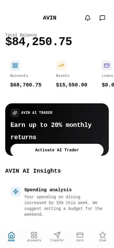 AVIN Neo-Bank App