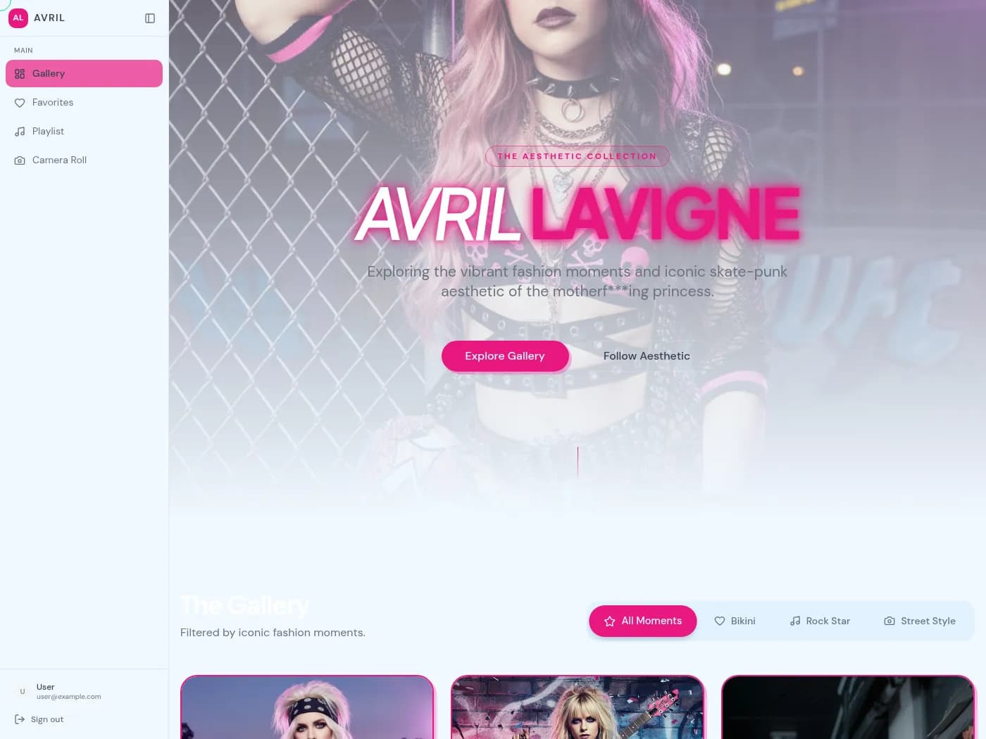 Avril Aesthetic Gallery
