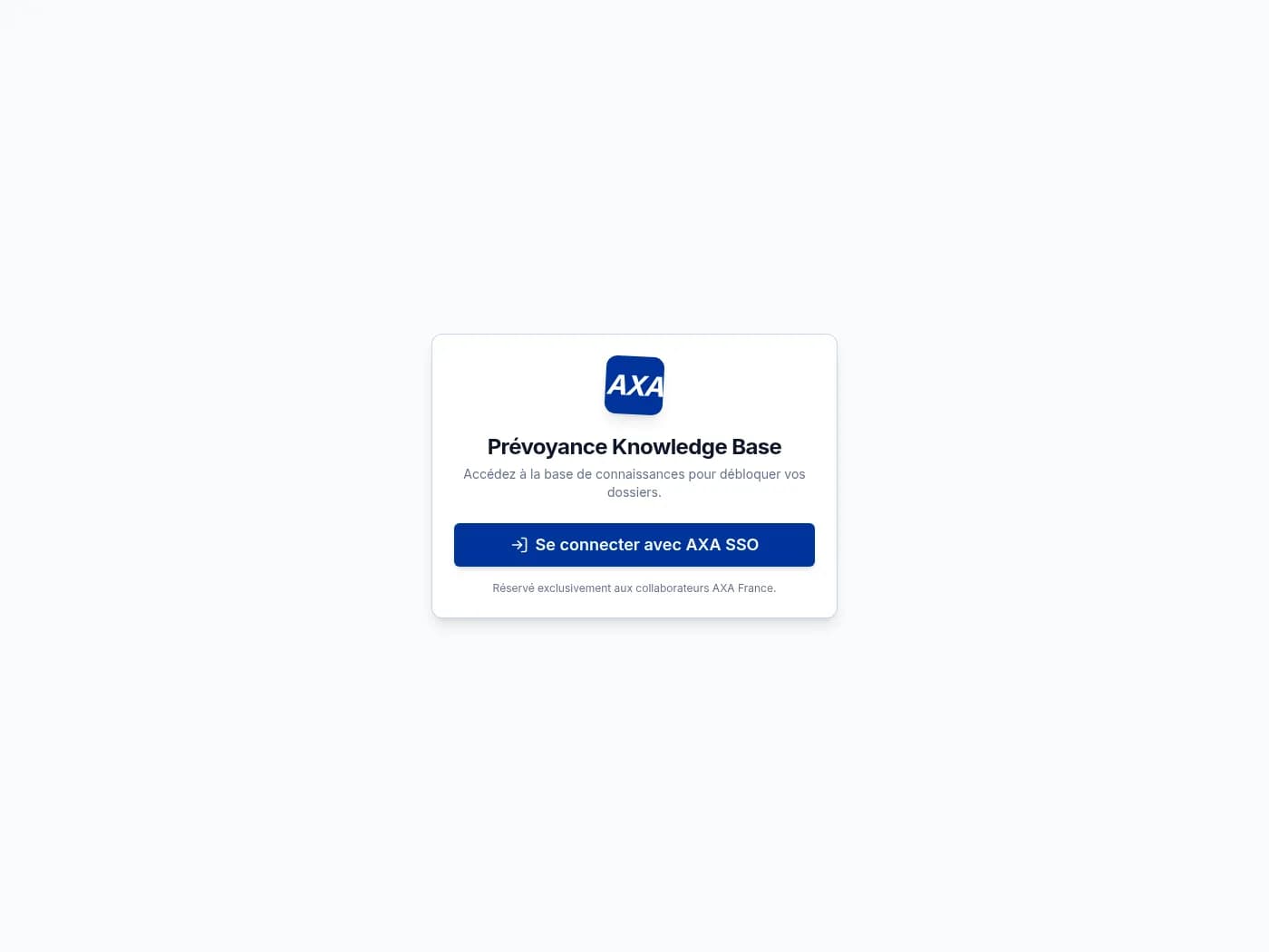 AXA Prévoyance Knowledge Base