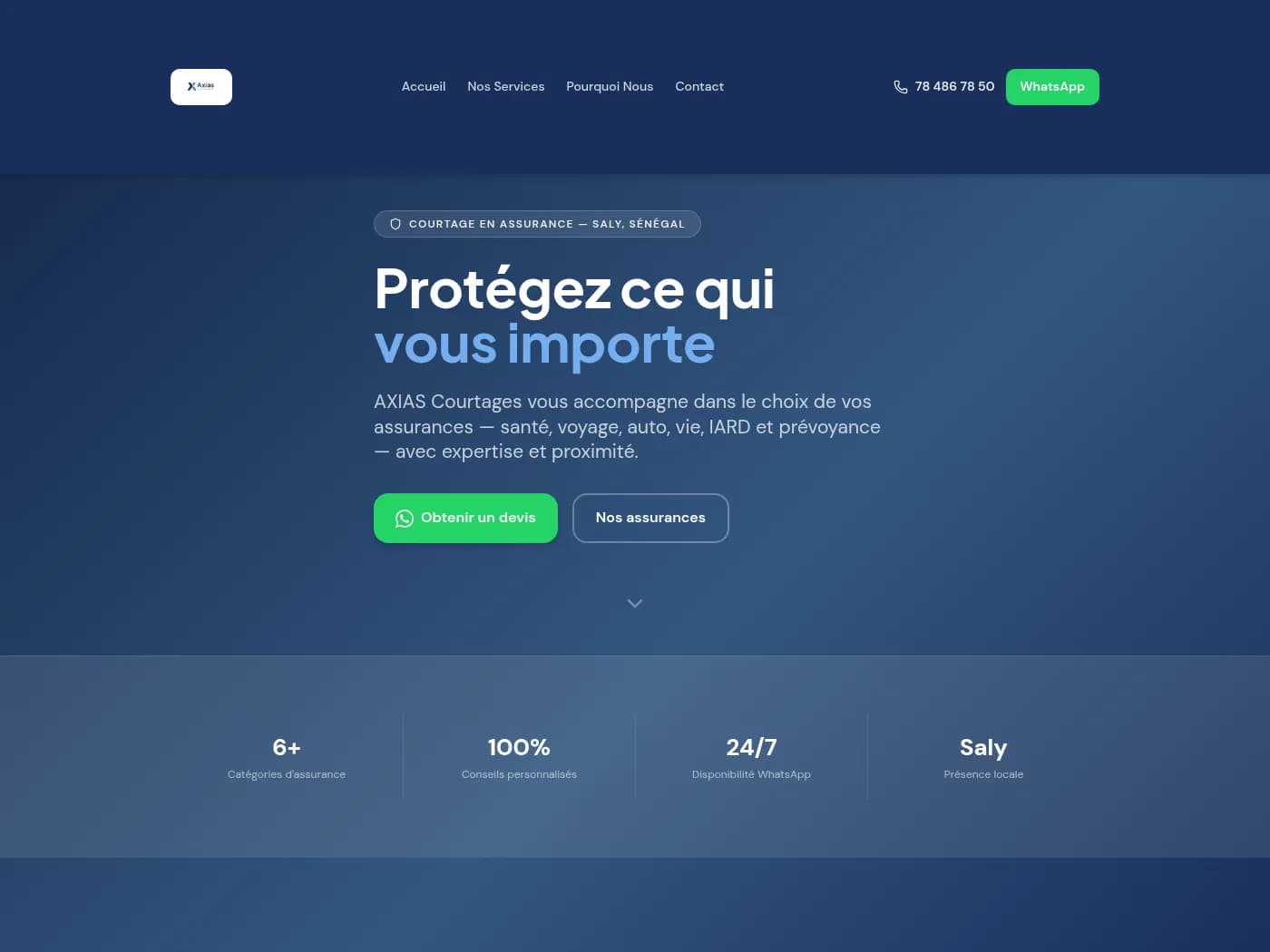 AXIAS Assurance Vitrine