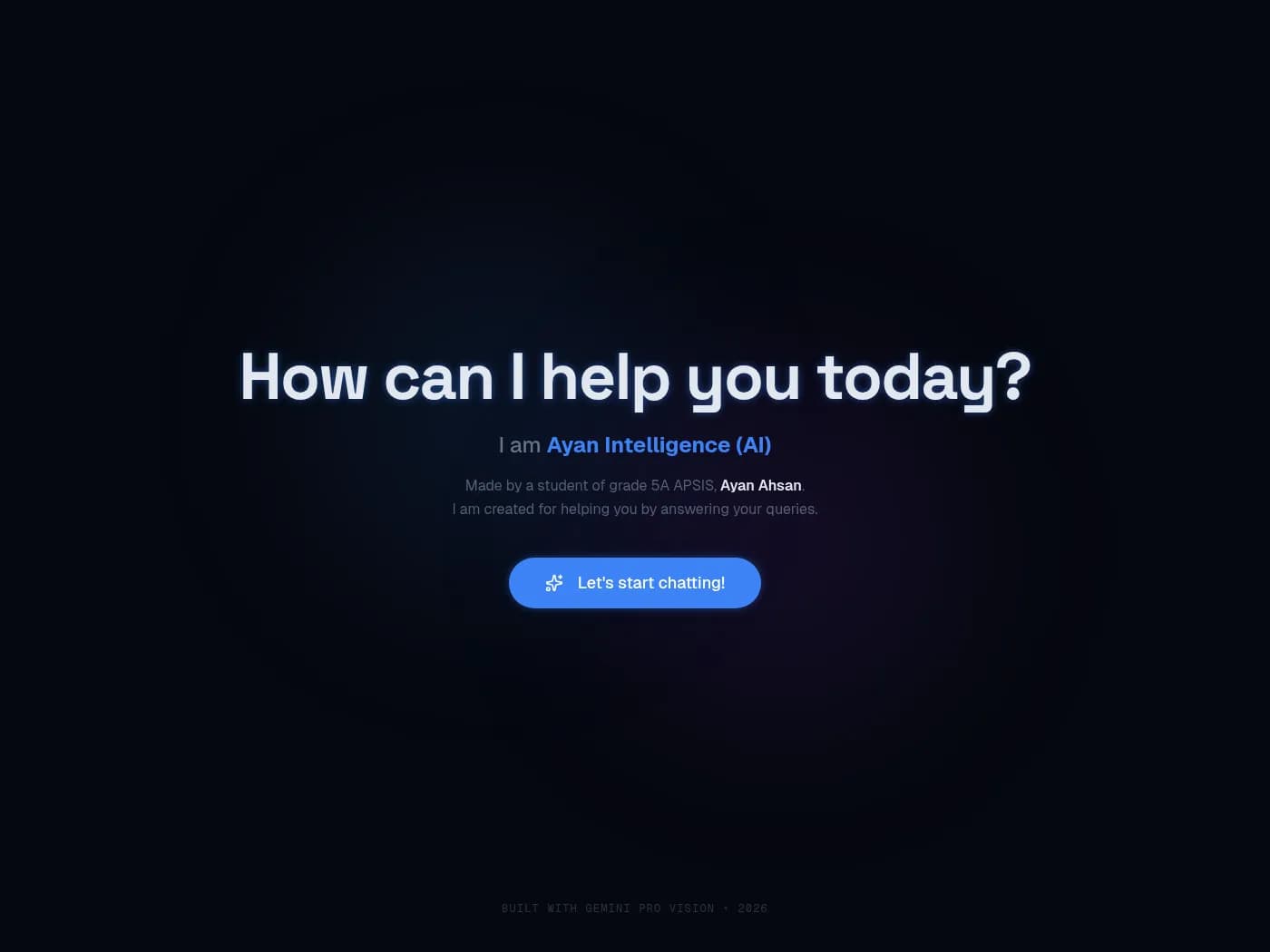 Ayan Intelligence Chatbot