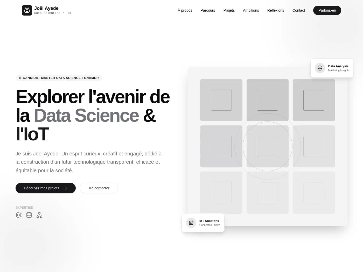 Joël Ayede Portfolio