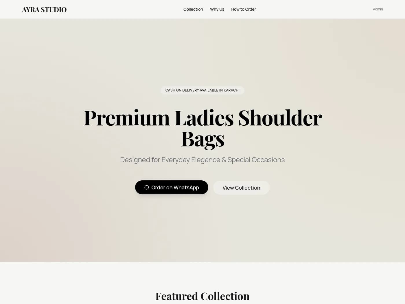 AYRA Studio Webshop