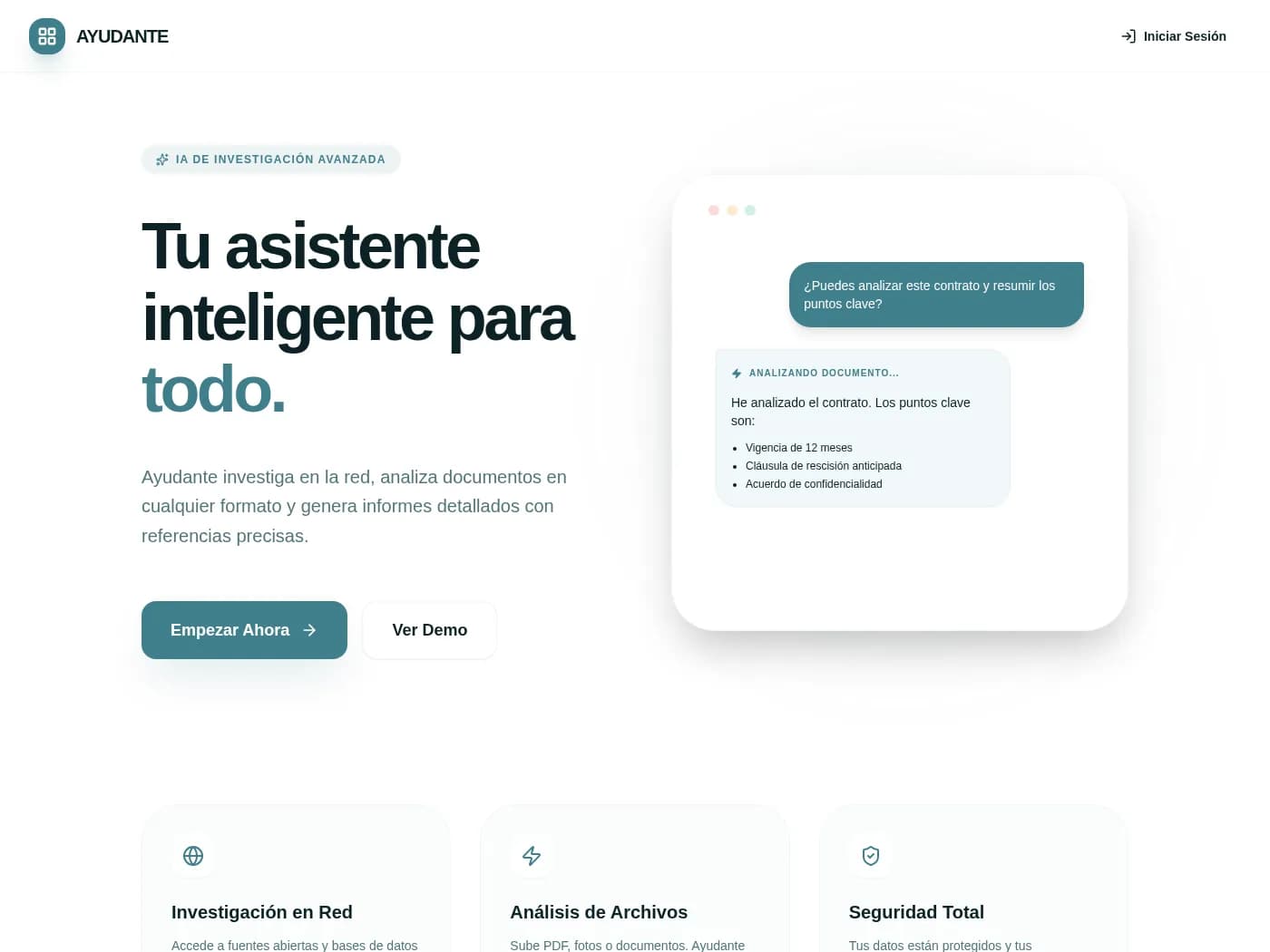 Ayudante AI Assistant