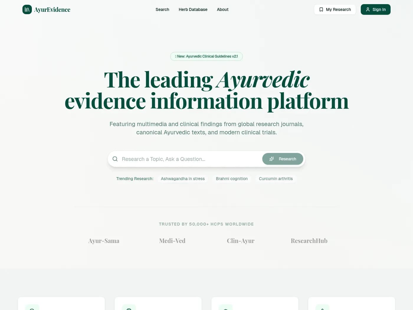 Ayurveda Evidence Hub