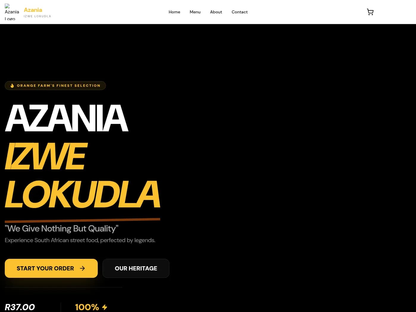 Azaniaizwelokudla Web Experience