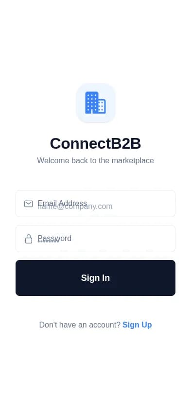 ConnectB2B Marketplace