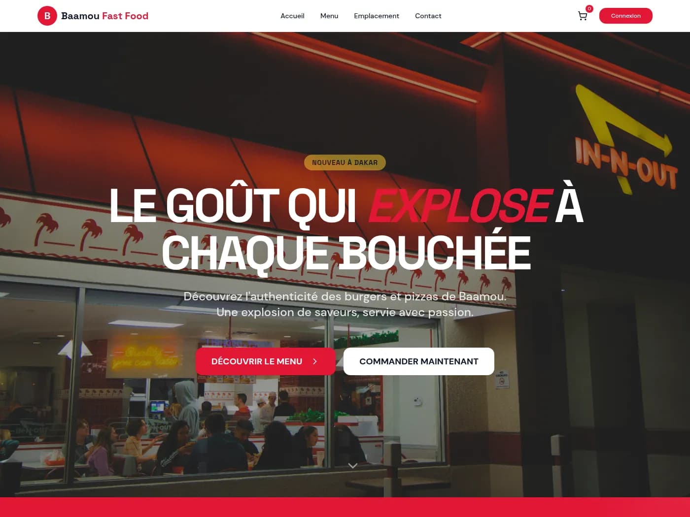 Baamou Fast Food WebApp