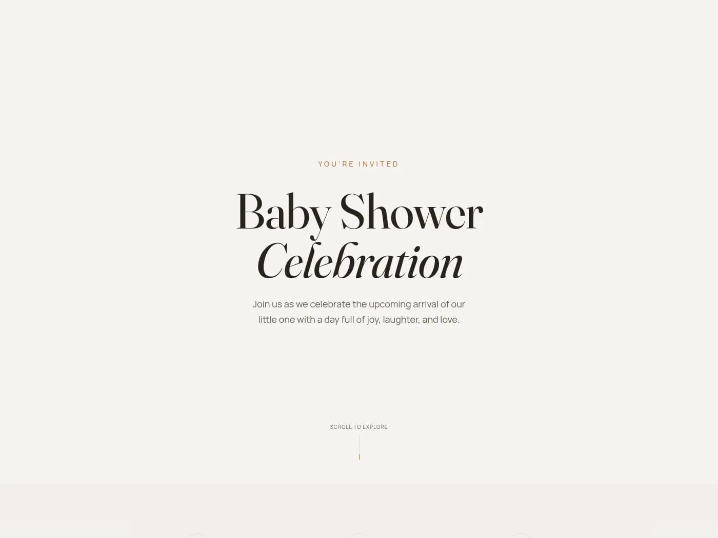 Interactive Baby Shower Invite