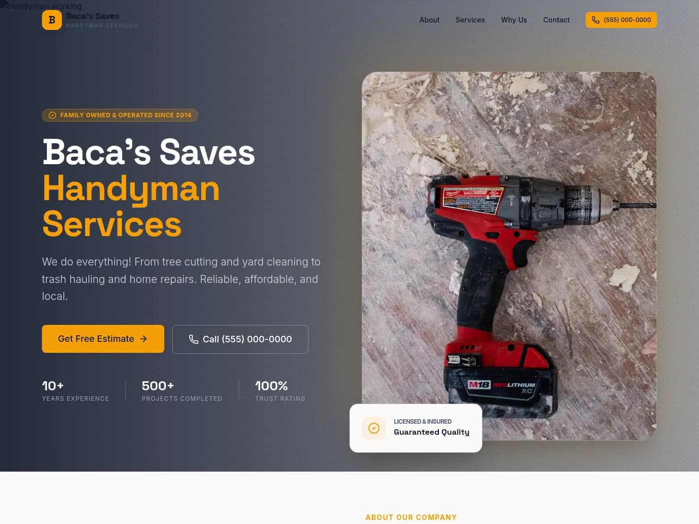 Baca's Saves Web Page